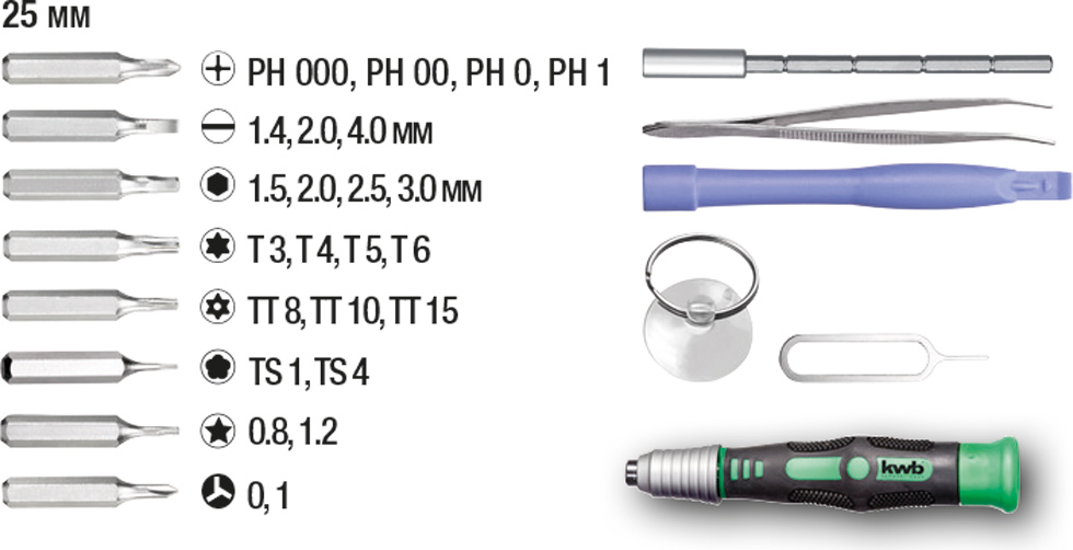 KWB 49119100 Bit Box set bitova 30 delova, za reparaciju