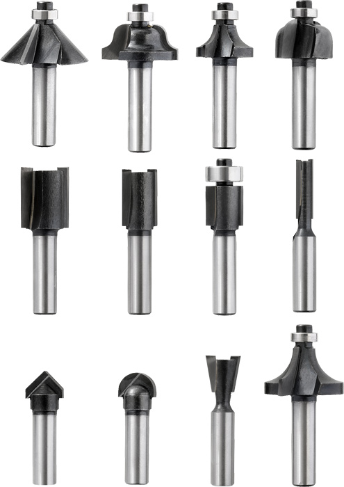 KWB 49757290 set glodala za drvo, prihvat 8 mm, 12 delova