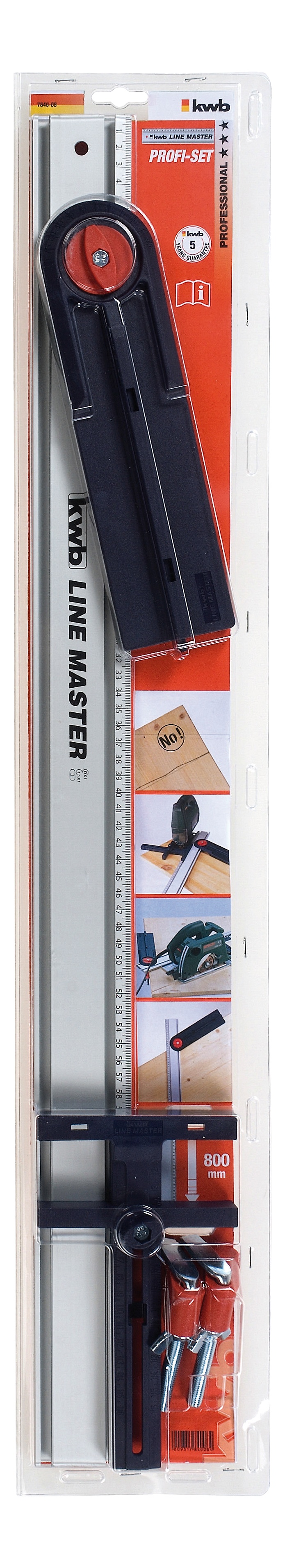 KWB 49784008 Linemaster lenjir sa vodilicom, set 5 delova