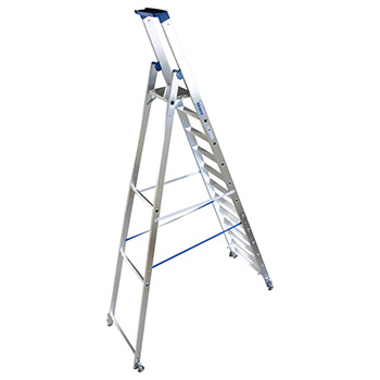 Krause Stabilo kotrljajuće stepenaste merdevine plave 12 gazišta 124678