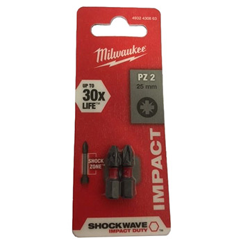 Milwaukee bitsevi krstasti PZ ojačani - udarni PZ2 2 kom 4932430863