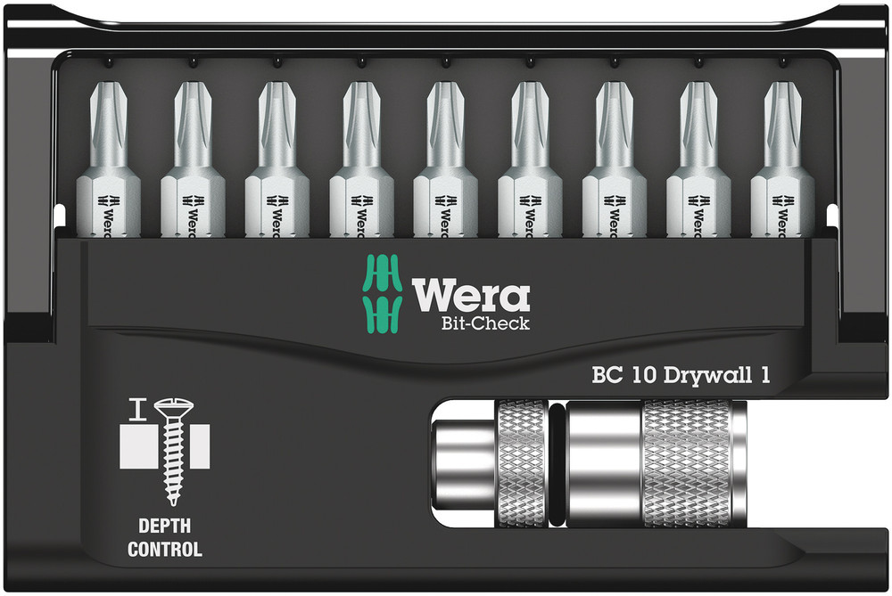 Wera Bit-Check 10 set bitova za gips, 10 komada, 05136011001