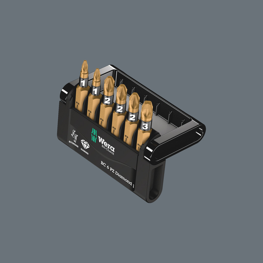 Wera Bit-Check 6 PZ Diamond 1 set bitova, 6 komada, 05057402001