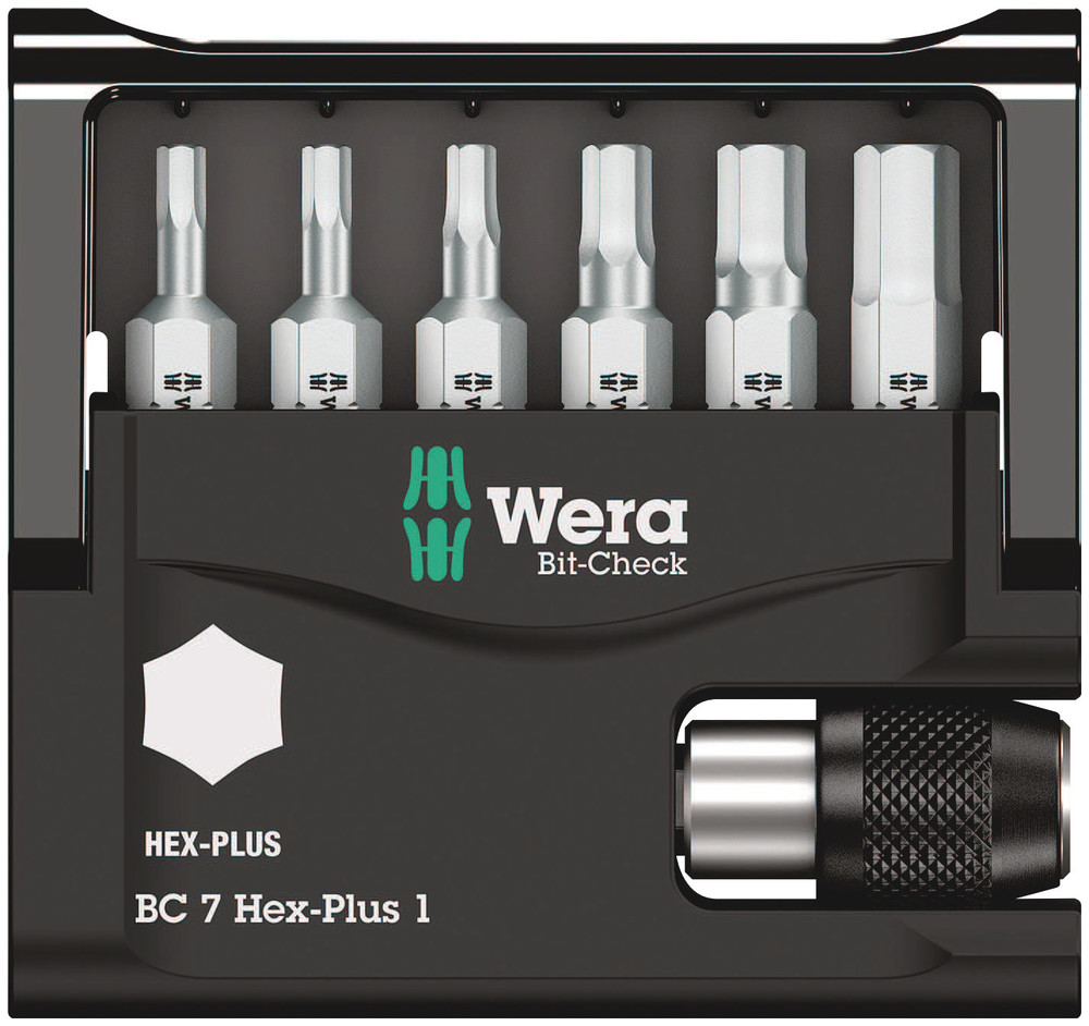 Wera Bit-Check 7 Hex-Plus set bitova, 7 komada, 05056168001