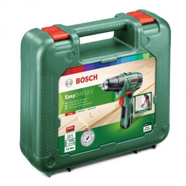 Bosch EasyDrill 12-2 akumulatorska bušilica-odvrtač, 2x2.5Ah