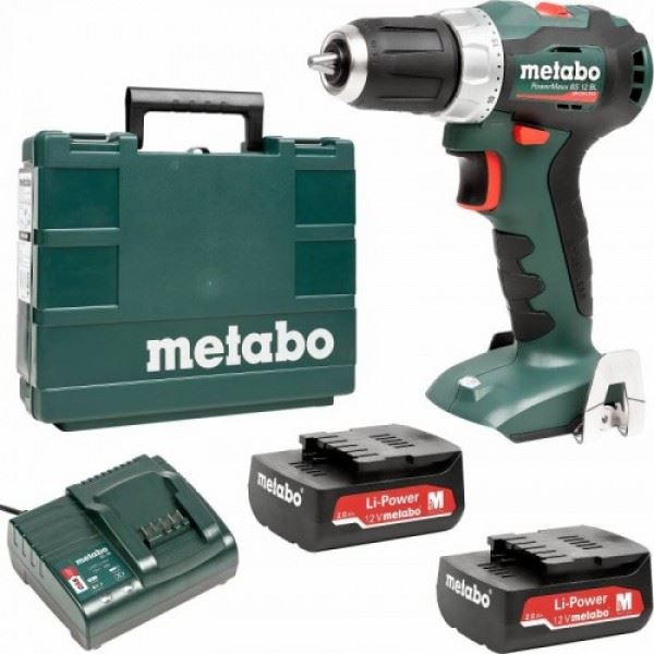 Metabo PowerMaxx BS 12 BL Q LiHD, aku bušilica, 2x4.0Ah