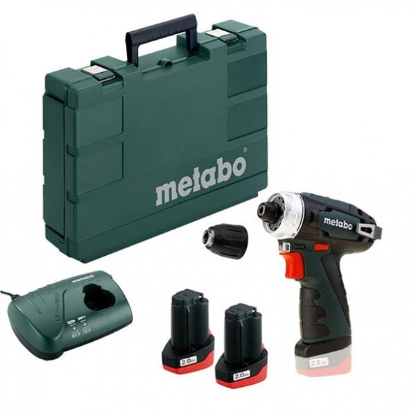 Metabo PowerMaxx BS Basic, aku bušilica - zavrtač, 2x2.0Ah