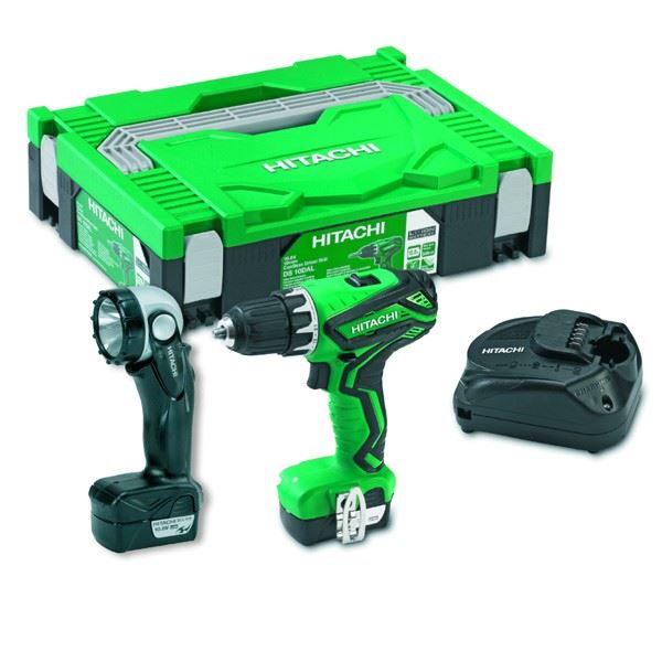 Hitachi DS10DAL-WA • Akumulatorska šrafilica 10.8 V + Lampa