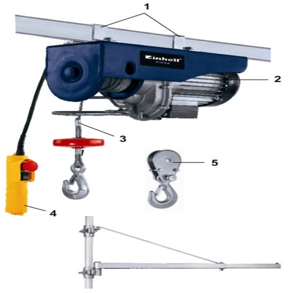 Einhell BT-EH 500 Električna dizalica sa sajlom