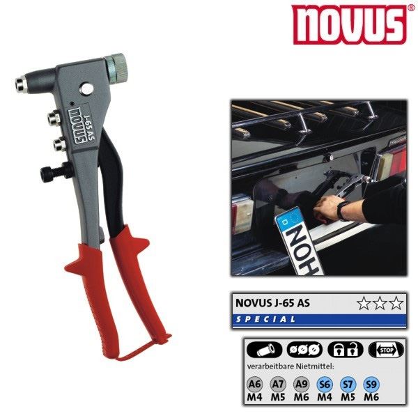 Novus J-65 AS • Klešta za blind navrtke - Multi