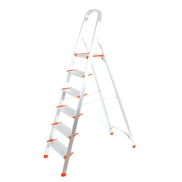 Womax 76401151 • Merdevine alu.5+1 široko gazište