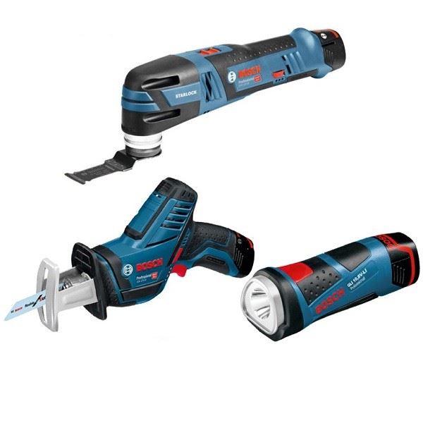 Bosch Set alata 12 V GSR + GSA + GOP + GDR + GLI L-Boxx
