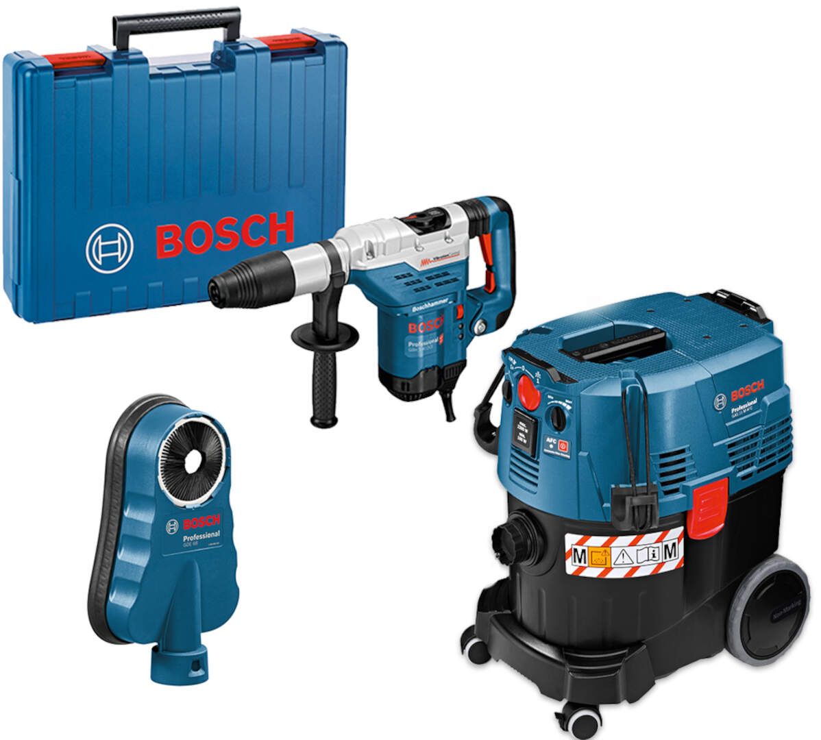 Bosch set alata SDS-max Elektro-pneumatski čekić GBH 5-40 DCE + industrijski usisivač GAS 35 M ...
