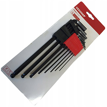 Gedore set inbus ključeva sa loptastom glavom 9-delni R36675009, 3301335