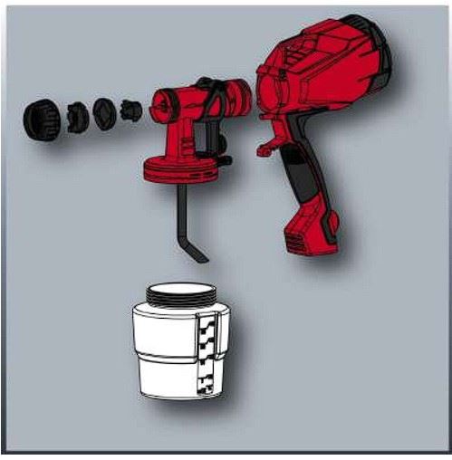 Einhell TC-SY 400 P električni pištolj za farbanje, 400W