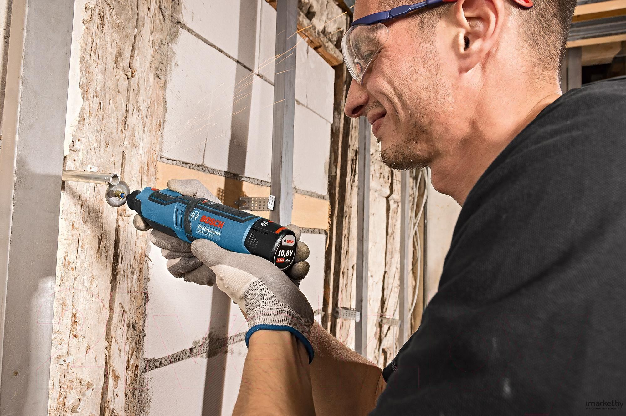 Bosch GRO 12V-35 akumulatorski rotacioni alat, 2x2,0Ah, L-Boxx