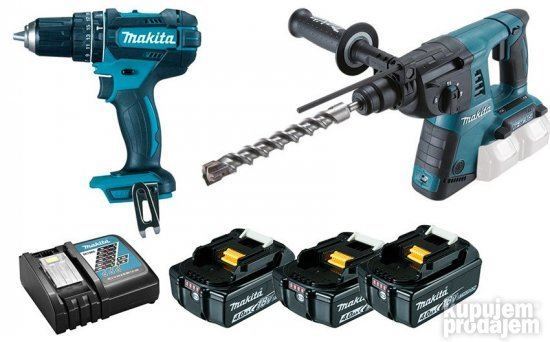 Makita DLX2137M set alata, Makita DHP482 + Makita DHR263