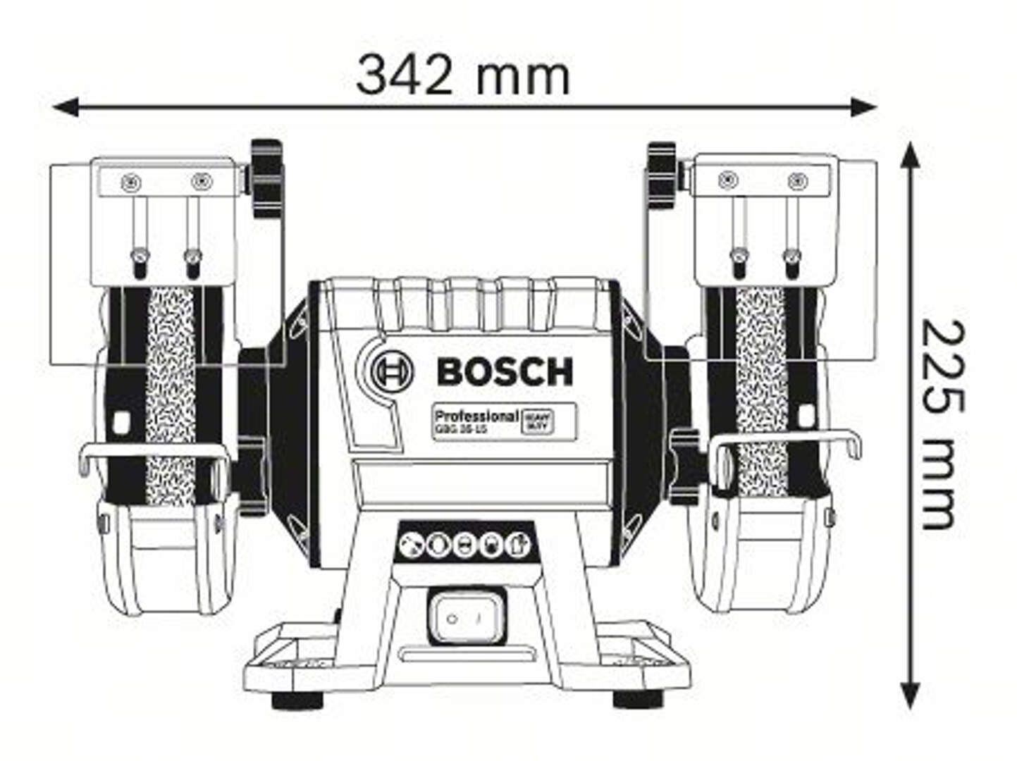 Bosch GBG 35-15 Dvostrano tocilo, 350W