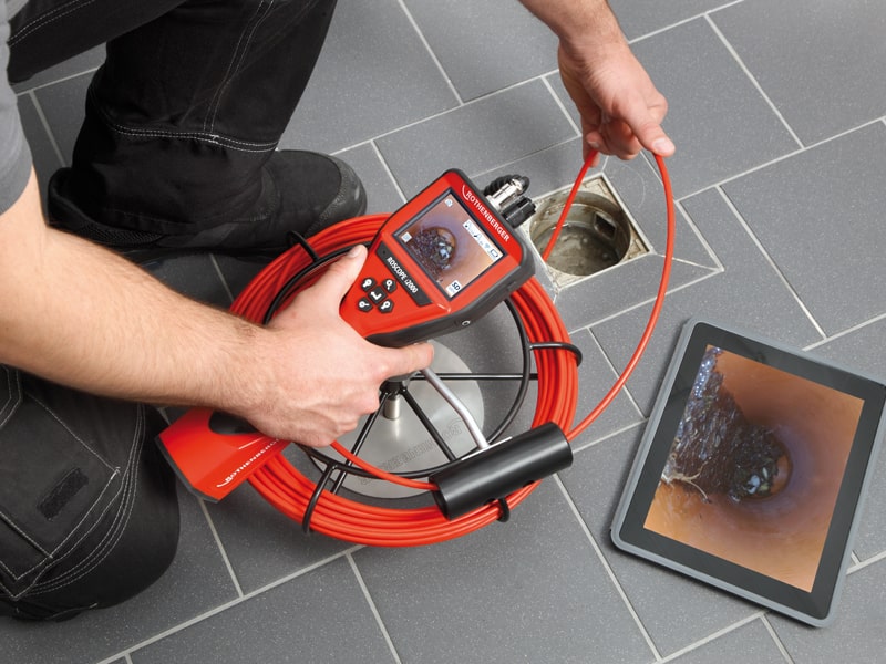 Rothenberger ROSCOPE I2000 + 25/22 + TEC MODUL Kamera za inspekciju cevi