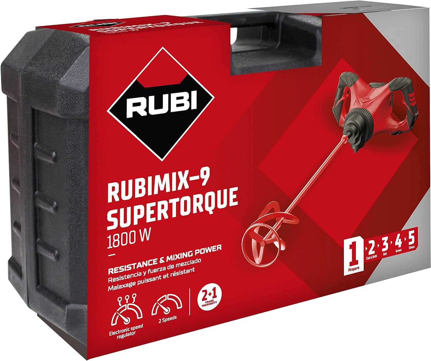 RUBI 26974 RUBIMIX-9 SUPERTORQUE Električni mikser, 1.800W