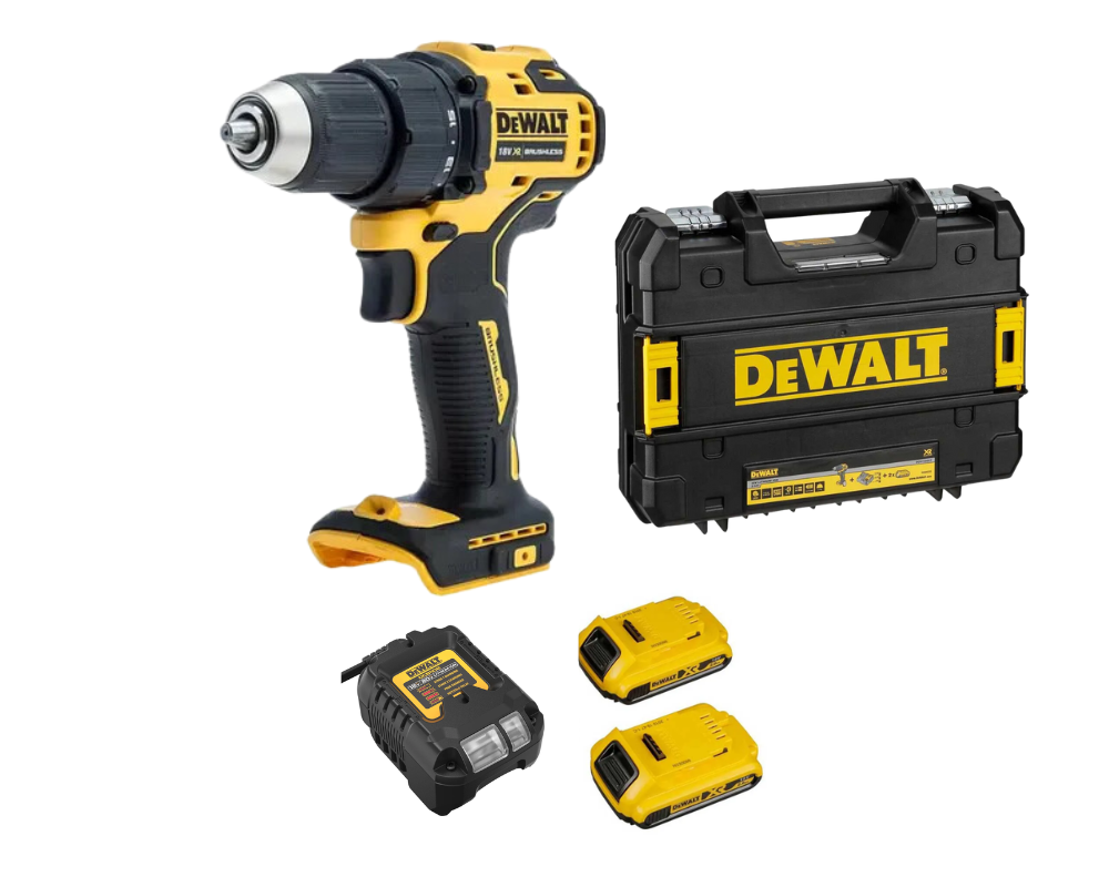 DeWalt DCD708D2T Akumulatorska vibraciona bušilica - odvrtač 2x2.0Ah ...