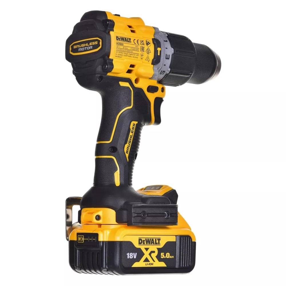 DeWalt DCD805P2T Aku udarna bušilica-odvijač 18V XR, 2x5Ah + kofer