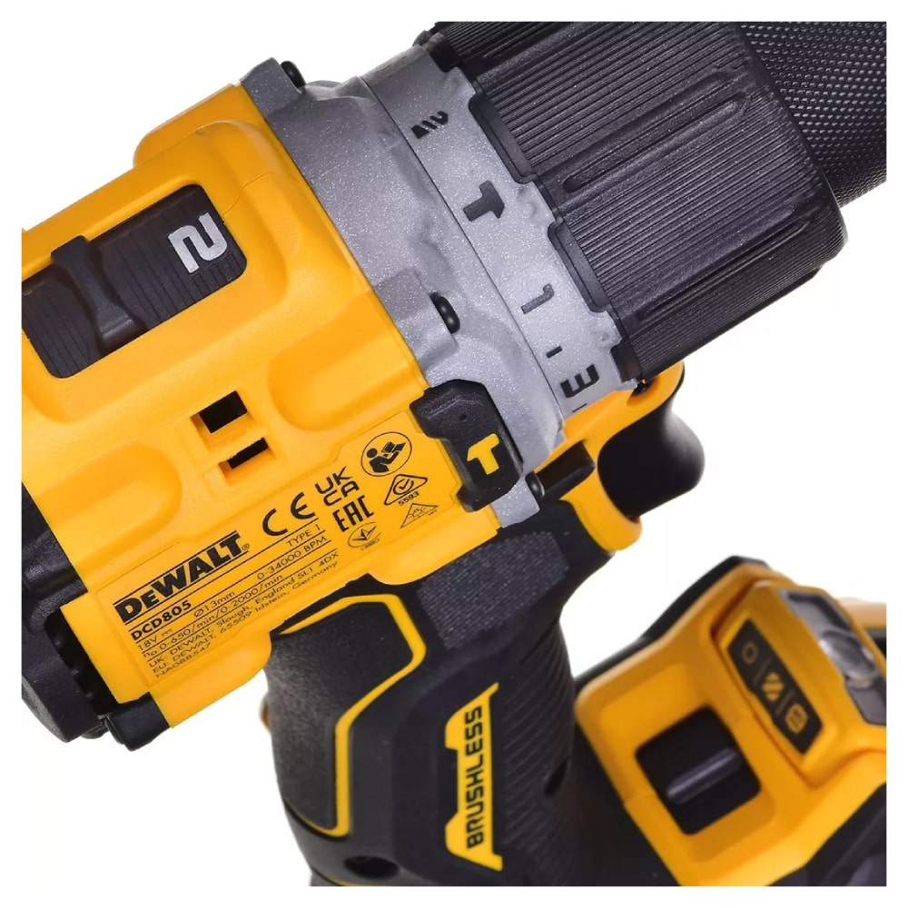 DeWalt DCD805P2T Aku udarna bušilica-odvijač 18V XR, 2x5Ah + kofer
